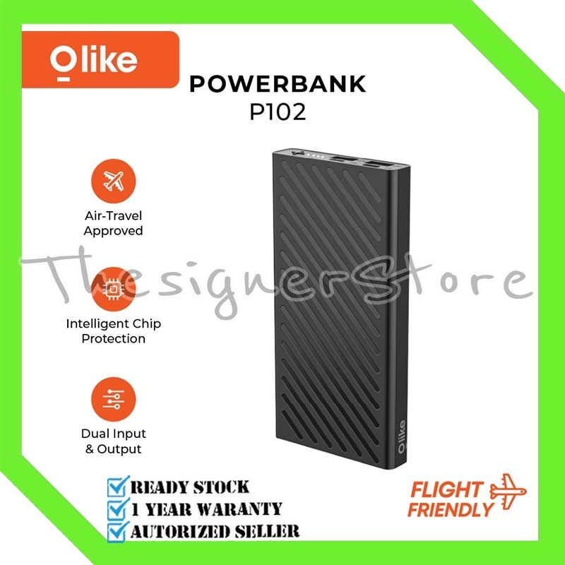 Jual Olike P102 Powerbank 10000mAh Dual Input & Output Travel Friendly ...