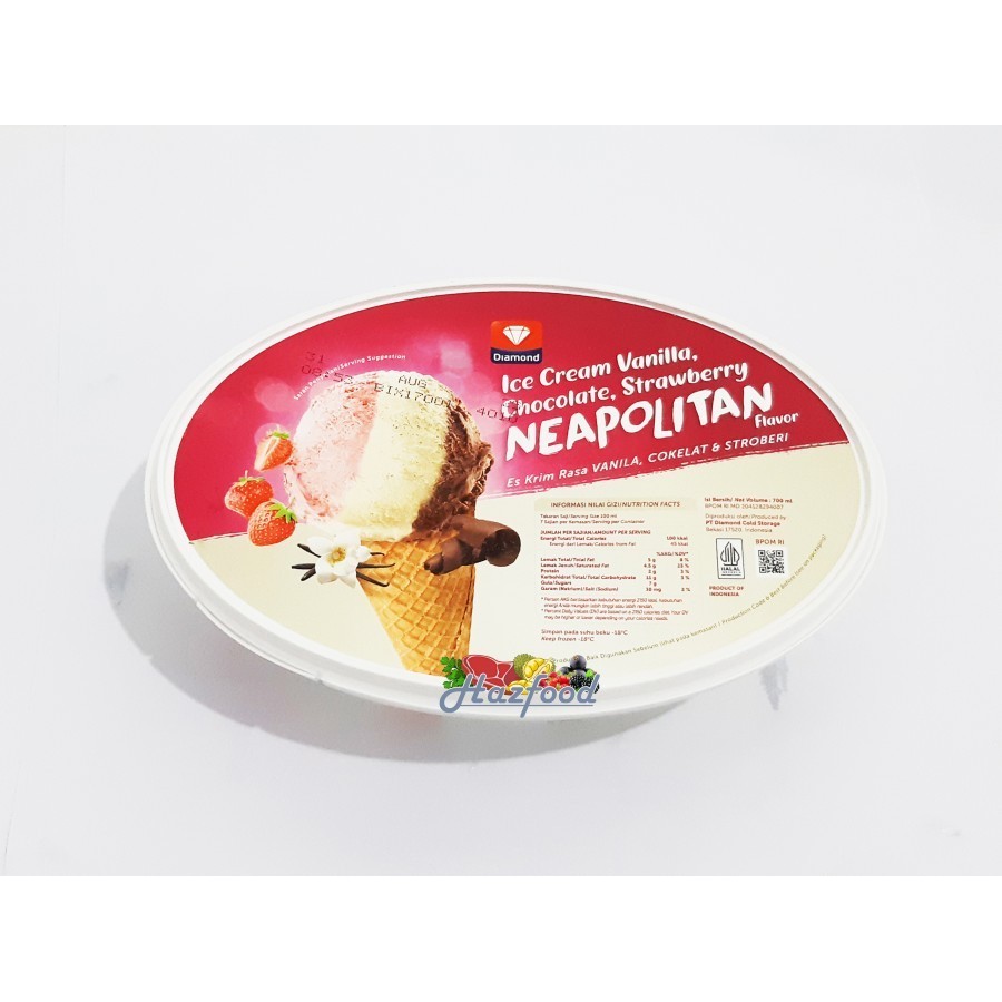 Jual Es Krim Neapolitan Diamond 700 Ml | Shopee Indonesia