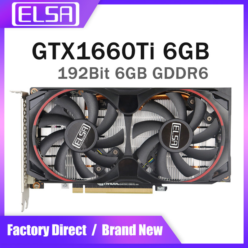 Jual ELSA New NVIDIA GTX 1660 TI 6GB Gaming Video Card GTX 1660TI GDDR6 ...