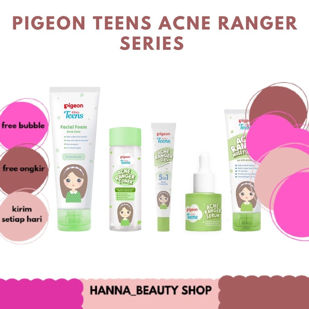 Jual Pigeon Acne Ranger Series All Varian Toner Ranger Gel Moisturizer ...