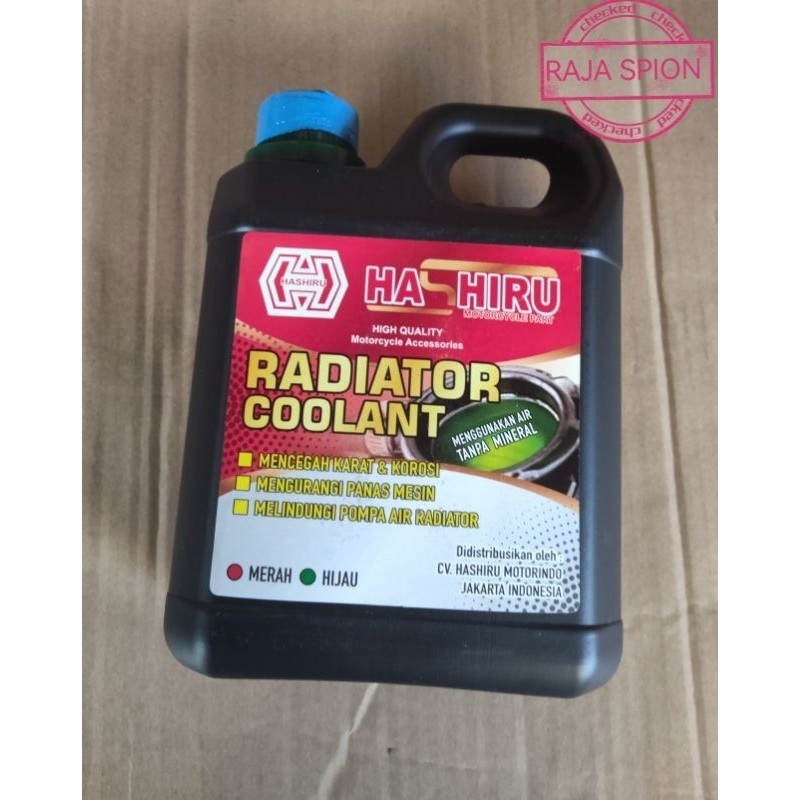 Jual air radiator coolant hijau merah biru/air radiator hashiru/air ...