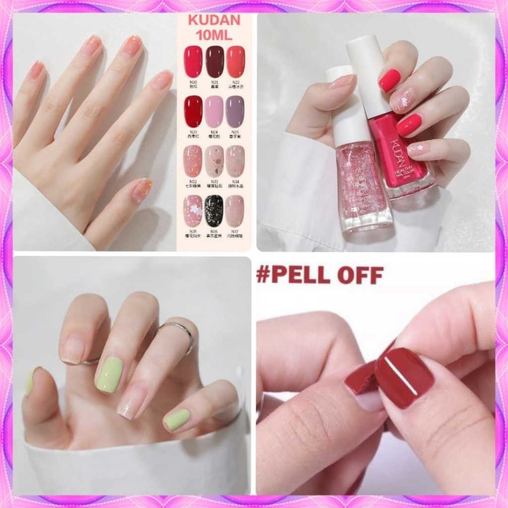 Jual [RANDOM] KUDAN Nail Polish Halal Peel Off Kutek Muslimah Bisa ...