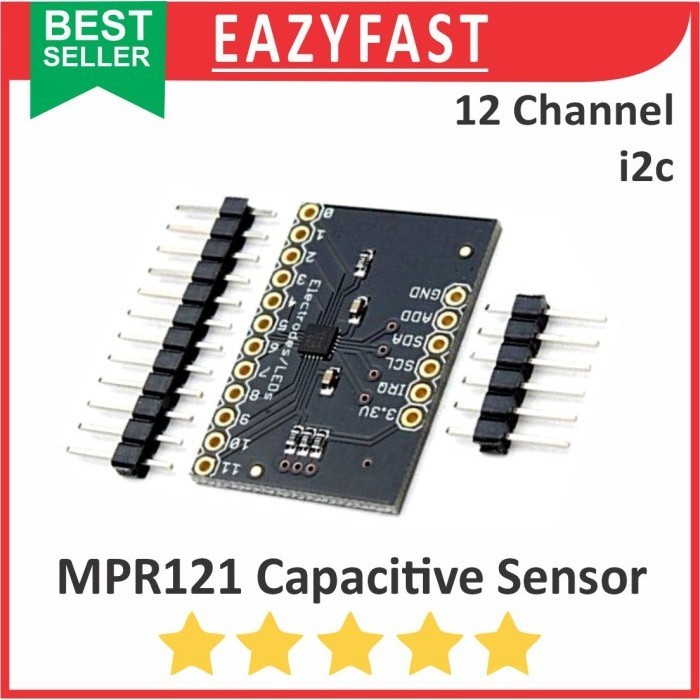 Jual Modul Sensor Sentuh MPR121 12 Channel i2c MPR 121 Keyboard Capacitive Touch Arduino Module ...