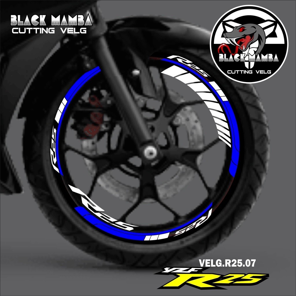 Jual (COD) CUTTING STICKER VELG R25 - STIKER LIS LIST VARIASI BAN/VELG ...
