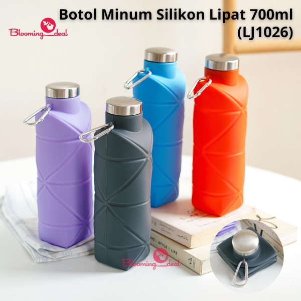 Jual Botol Minum Lipat Silikon Food Grade / Origami Bottle / Foldable ...
