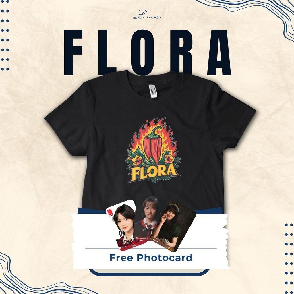 Jual KAOS JKT48 NAMA V1 FLORA KAOS POLOS HITAM COTTON POLIKATUN MURAH ...
