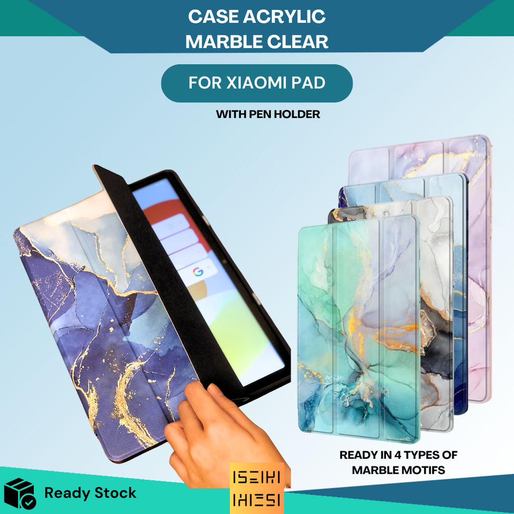 Jual Marble Acrylic Case Xiaomi Redmi Pad 2 11" / Redmi Pad SE / Mi Pad ...