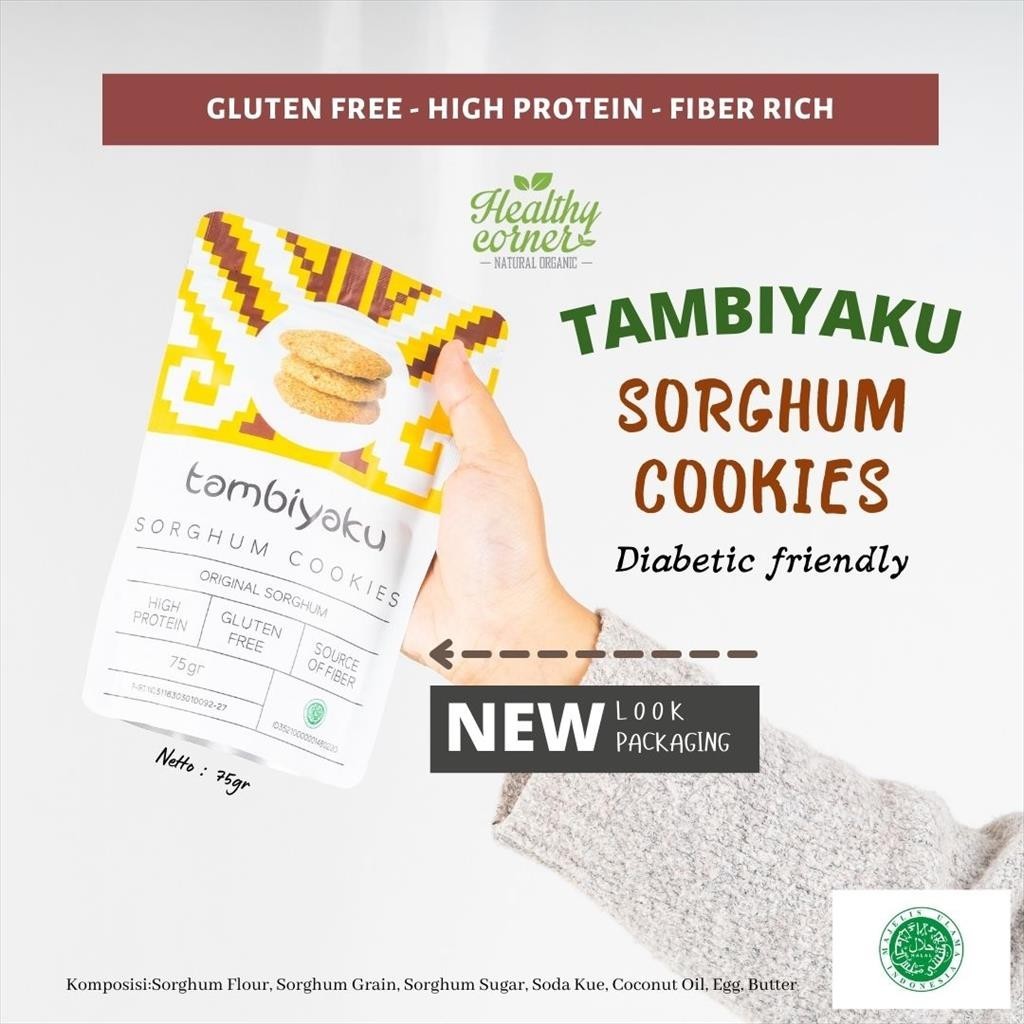 Jual Tambiyaku - Sorghum Cookies Kue Kering Diet Diabet Rendah Gula 75g ...