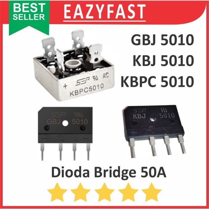 Jual Dioda Kiprok Bridge 50A 50 A Ampere Diode Rectifier GBJ5010 KBJ5010 KBPC5010 Jembatan ...
