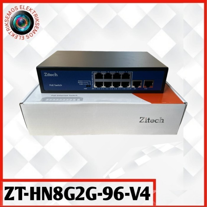 Jual PoE Switch Zitech ZT-HN8G2G-96-V4 Full Gigabit 8 Gigabit port + 2 ...