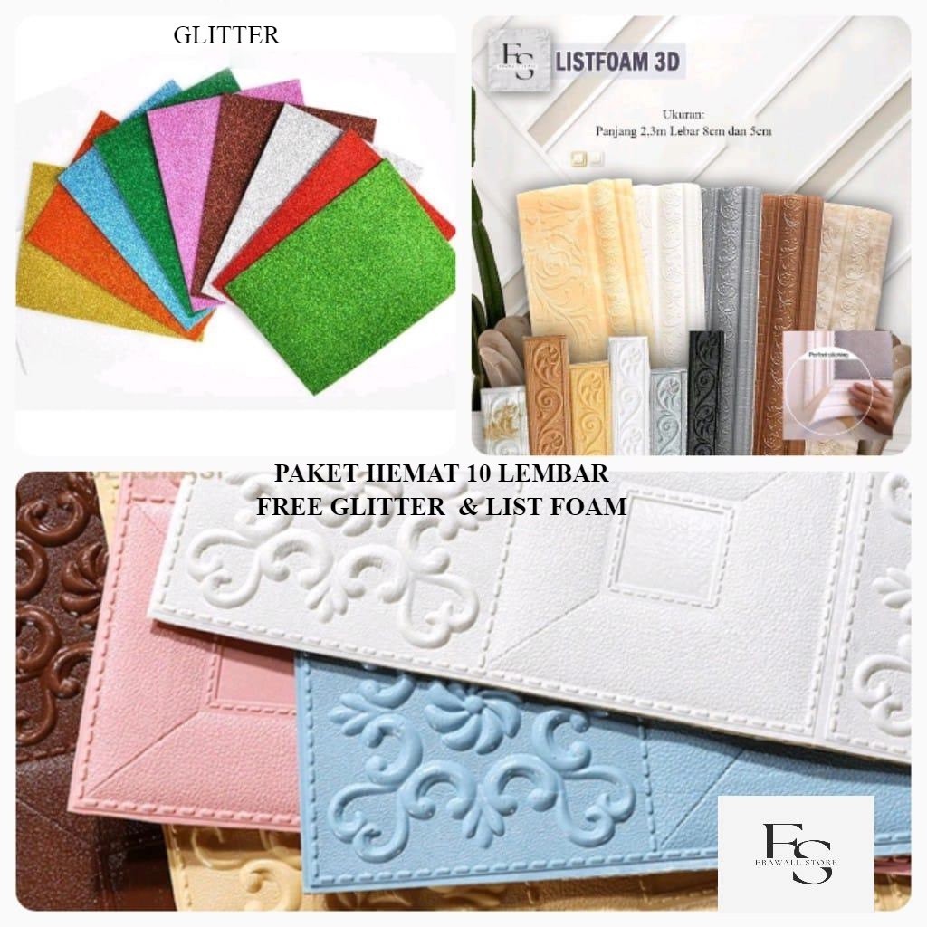 Jual Promo Ramadhan!!! Paket 10 Lembar Wallfoam 3D Motif Batik Free ...