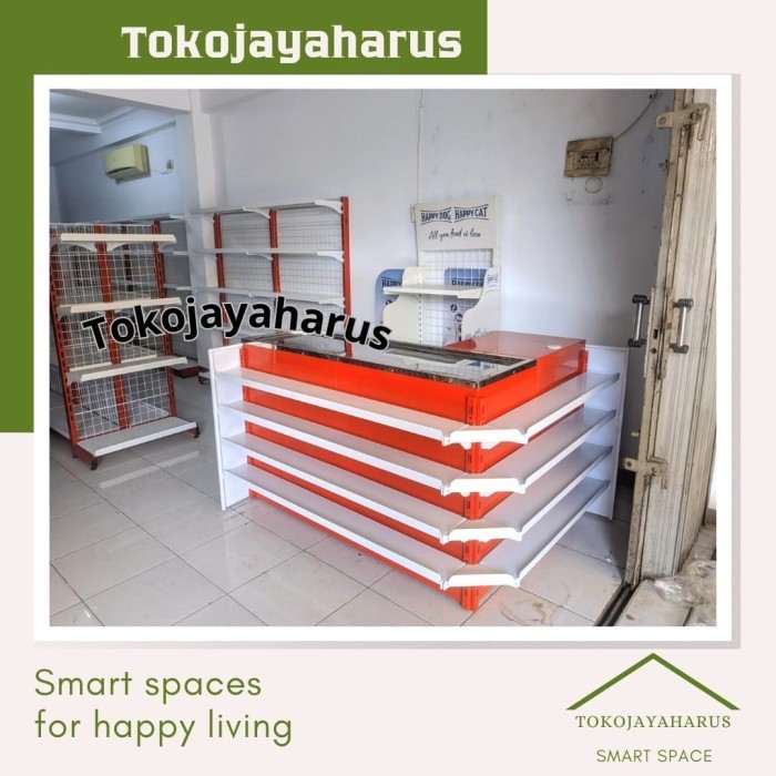 Jual promo big sel meja kasir toko minimarket meja display | Shopee ...