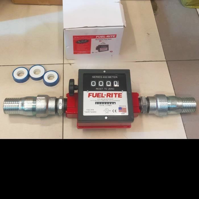 Jual Flow Meter Fuel Rite Set 2" Inch 4 Digit Meteran Solar / Minyak ...