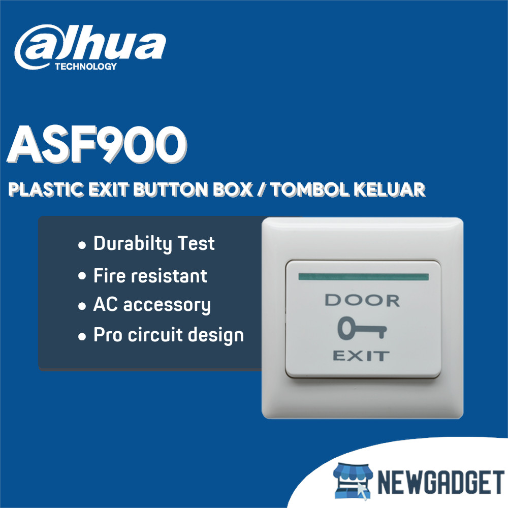 Jual DAHUA ASF900 PLASTIC EXIT BUTTON BOX / TOMBOL KELUAR | Shopee ...