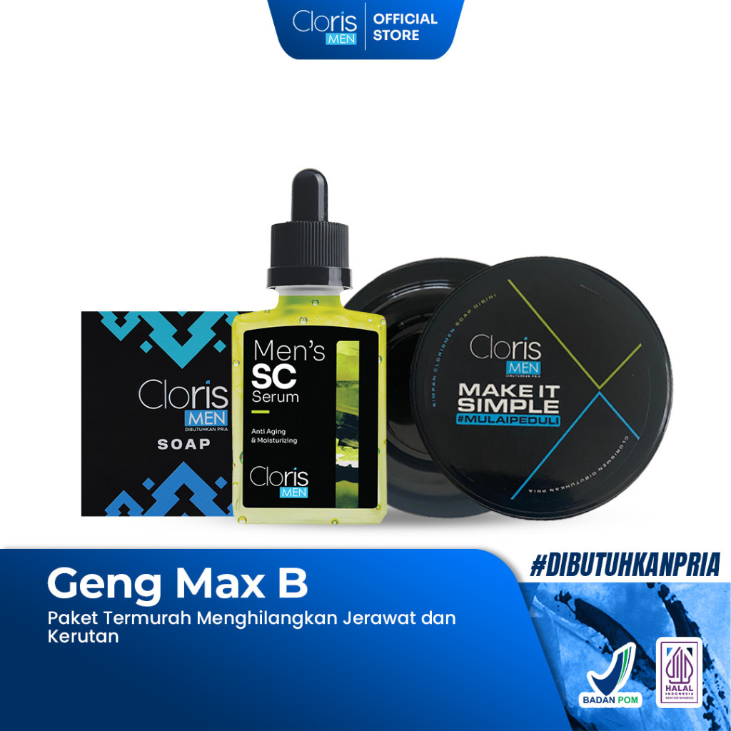 Jual Clorismen Geng Max B - Paket Termurah Menghilangkan Bopeng Bekas Jerawat dan Kerutan ...