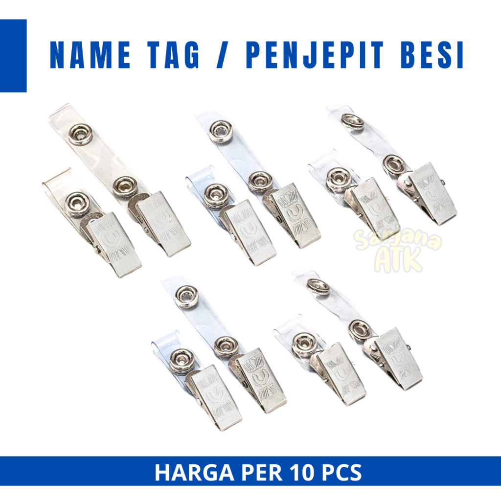Jual (10) Penjepit Besi ID Card / Name Tag | Shopee Indonesia
