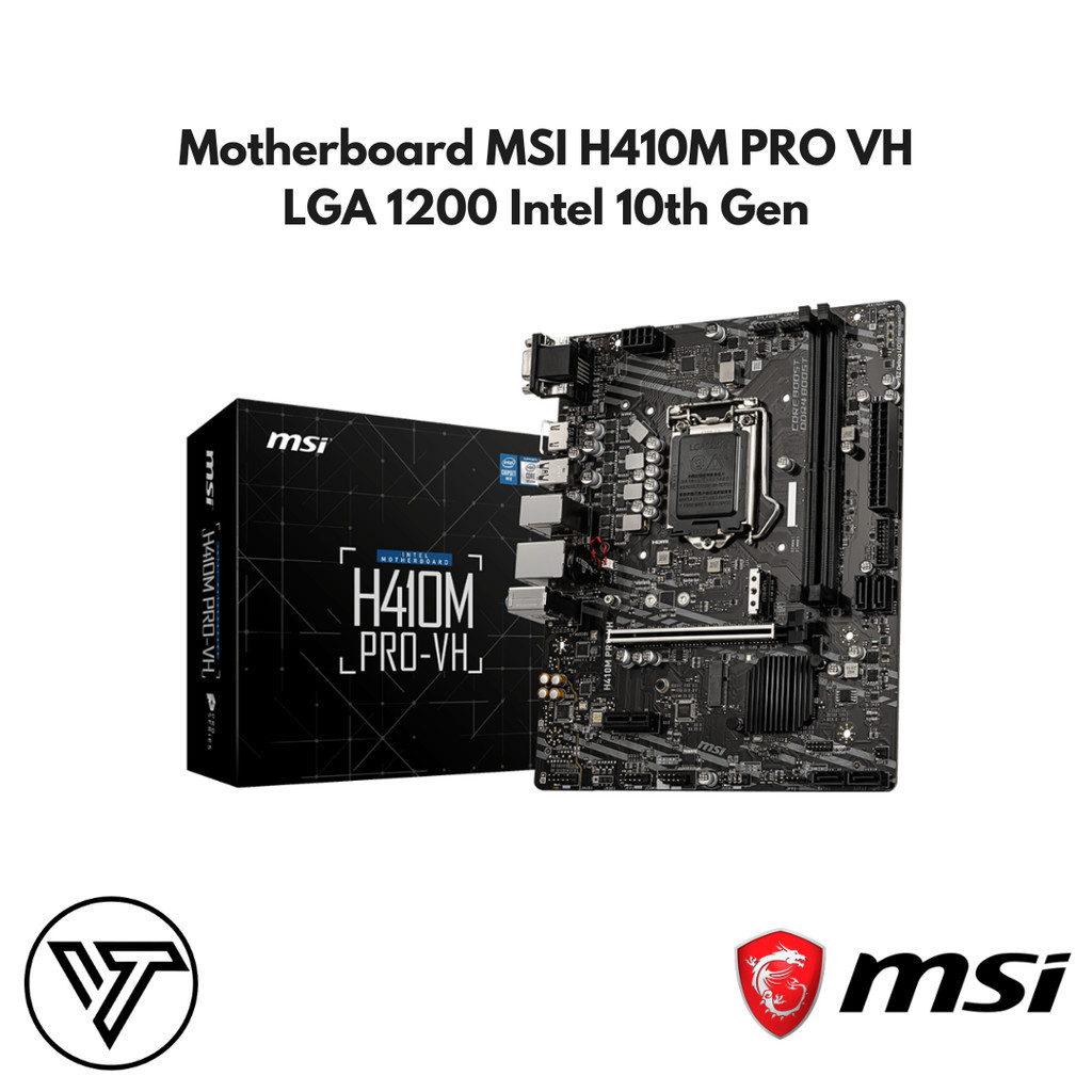 Jual Motherboard MSI H410M PRO VH LGA 1200 Intel 10th Gen | Shopee ...