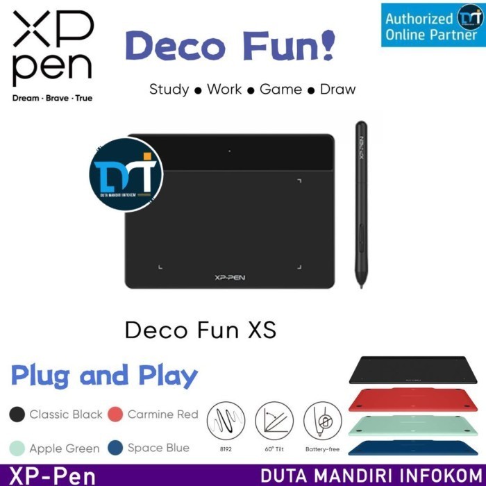 Jual XP Pen Deco Fun Series XS I S I L - Graphic Drawing Pen Tablet ...