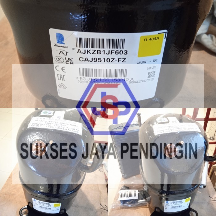 Jual SJP99 Compressor Tecumseh CAJ9510Z-FZ R404a / Kompresor Tecumseh ...
