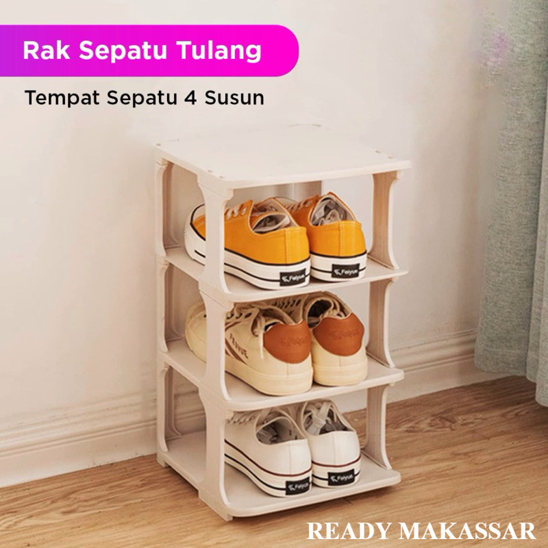 Jual Rak Sepatu Minimalis | Rak Sepatu Tulang | Rak Sepatu Plastik 4 ...