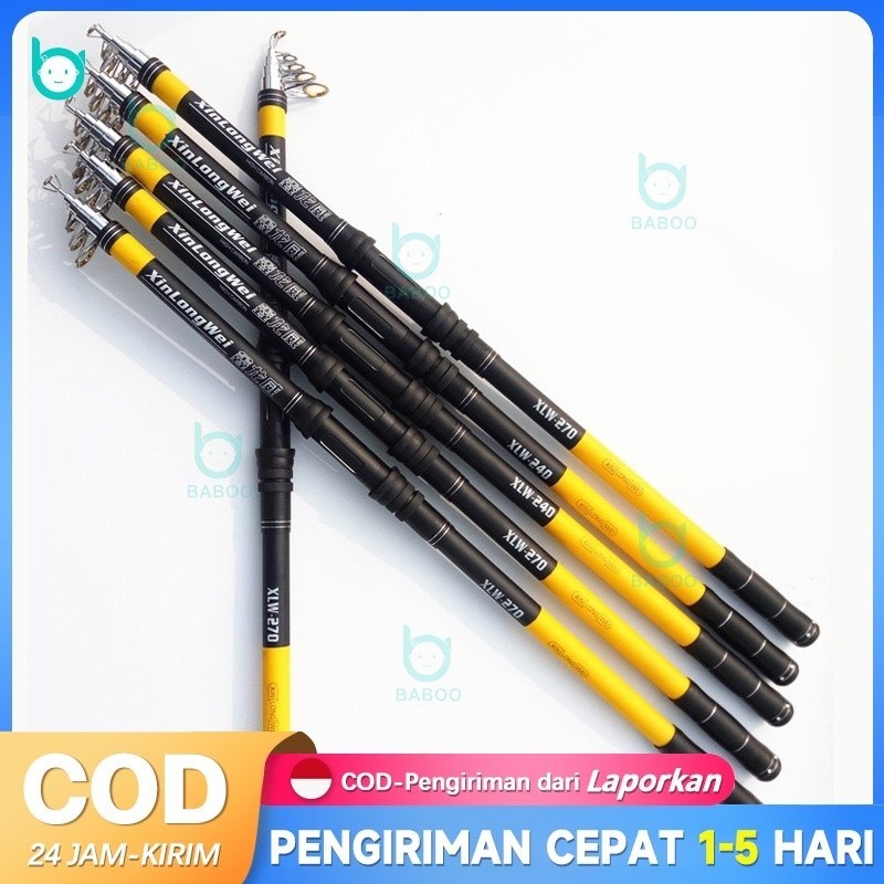 Jual 【COD】Joran Pancing Sea Fishing Rod 2.1M-3.6M/7 Tongkat Stik ...
