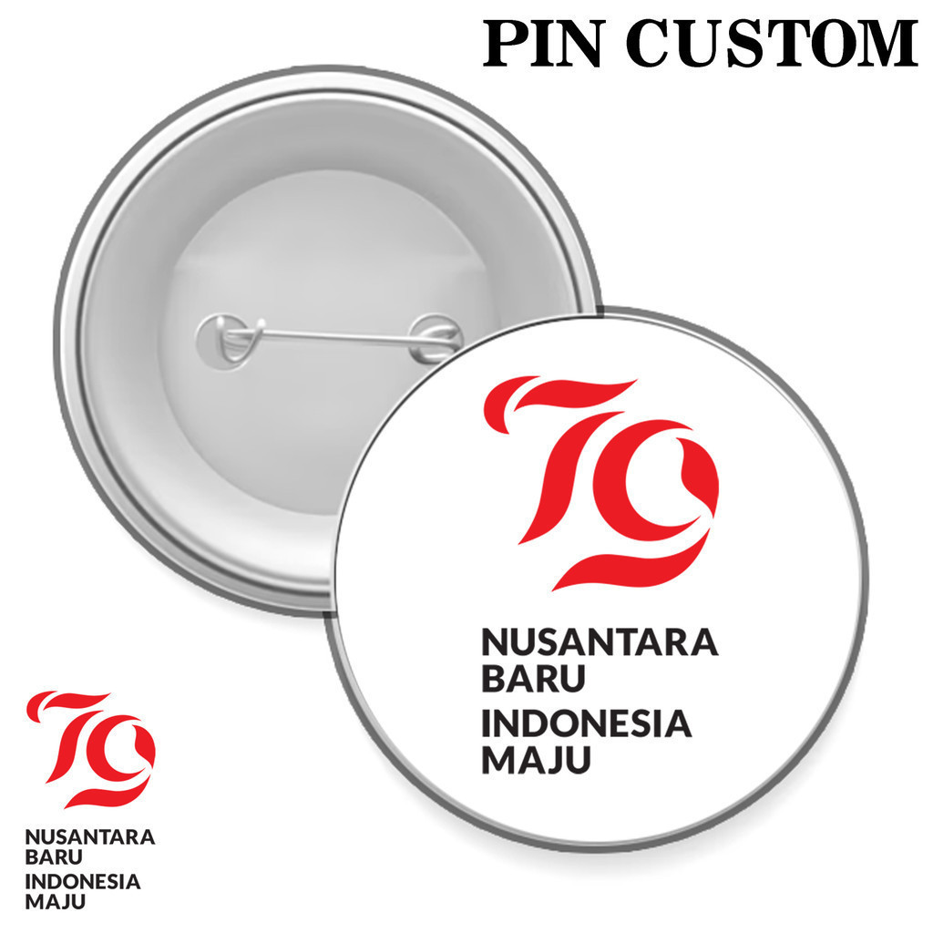Jual CGN - Pin Press Pin Bros Aksessoris Souvenir HUT RI Dirgahayu ...