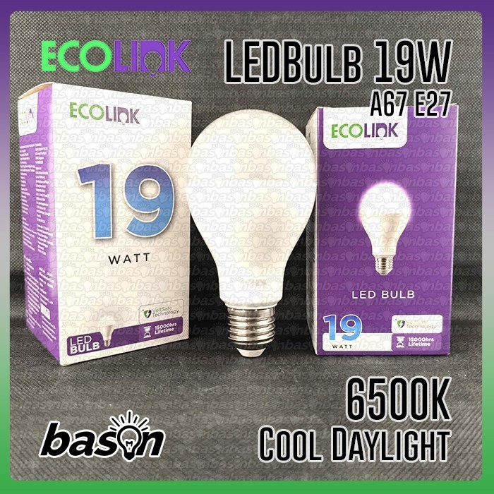 Jual ECOLINK LED BULB 19W A67 E27 - Bohlam Lampu LED Balon | Shopee ...