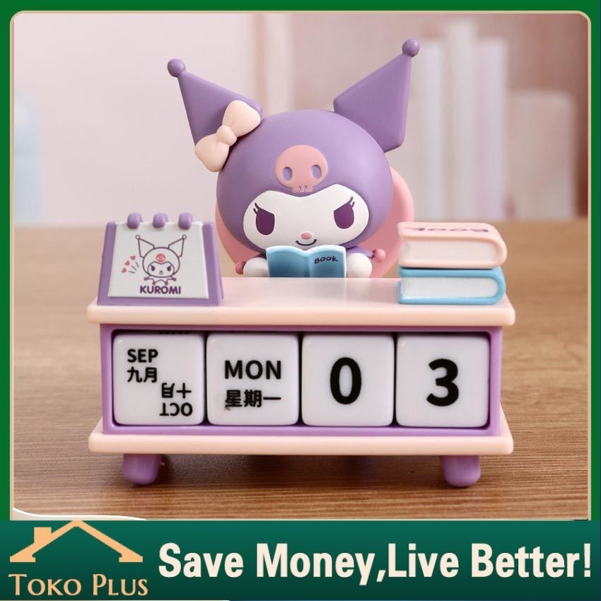 Jual Figure Calendar Sanrio Kuromi Wooden Table Calender Kalender ...