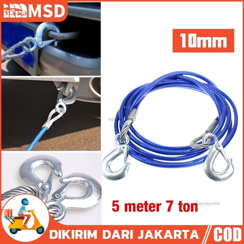 Jual Kabel Derek Mobil, Kabel untuk Derek Mobil, Panjang 5 Meter, Berat ...