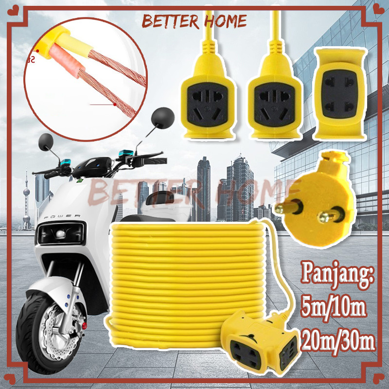 Jual Colokan Kabel Listrik/5M Cable Extension Sambungan/Kabel Panjang ...