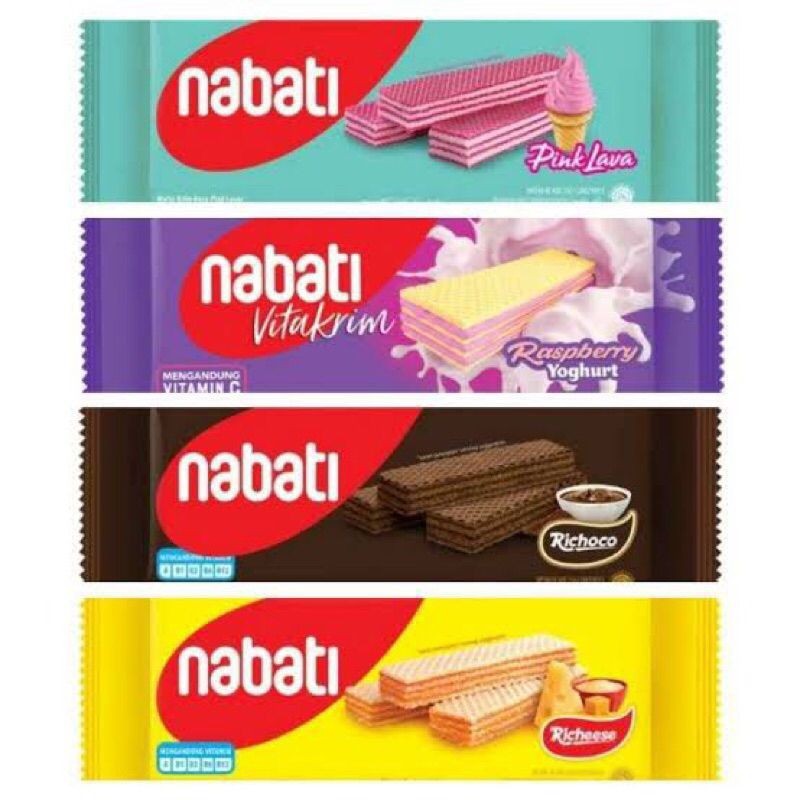 Jual Nabati Wafer 122 gr 39gr Yang Gurih dan Renyah Dengan Varian Rasa ...