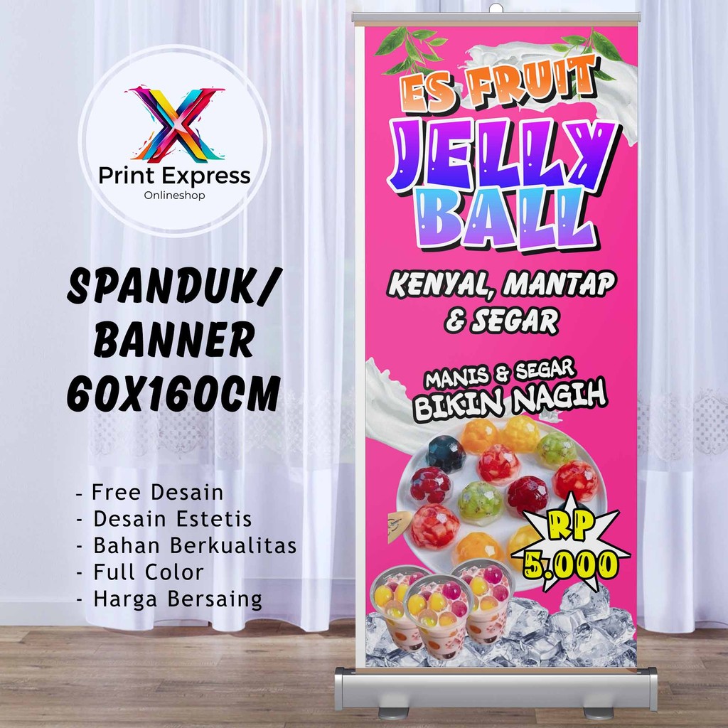 Jual Cetak Spanduk Es Fruit Jelly Ball 60x160 Cm Bisa Rekues Free ...