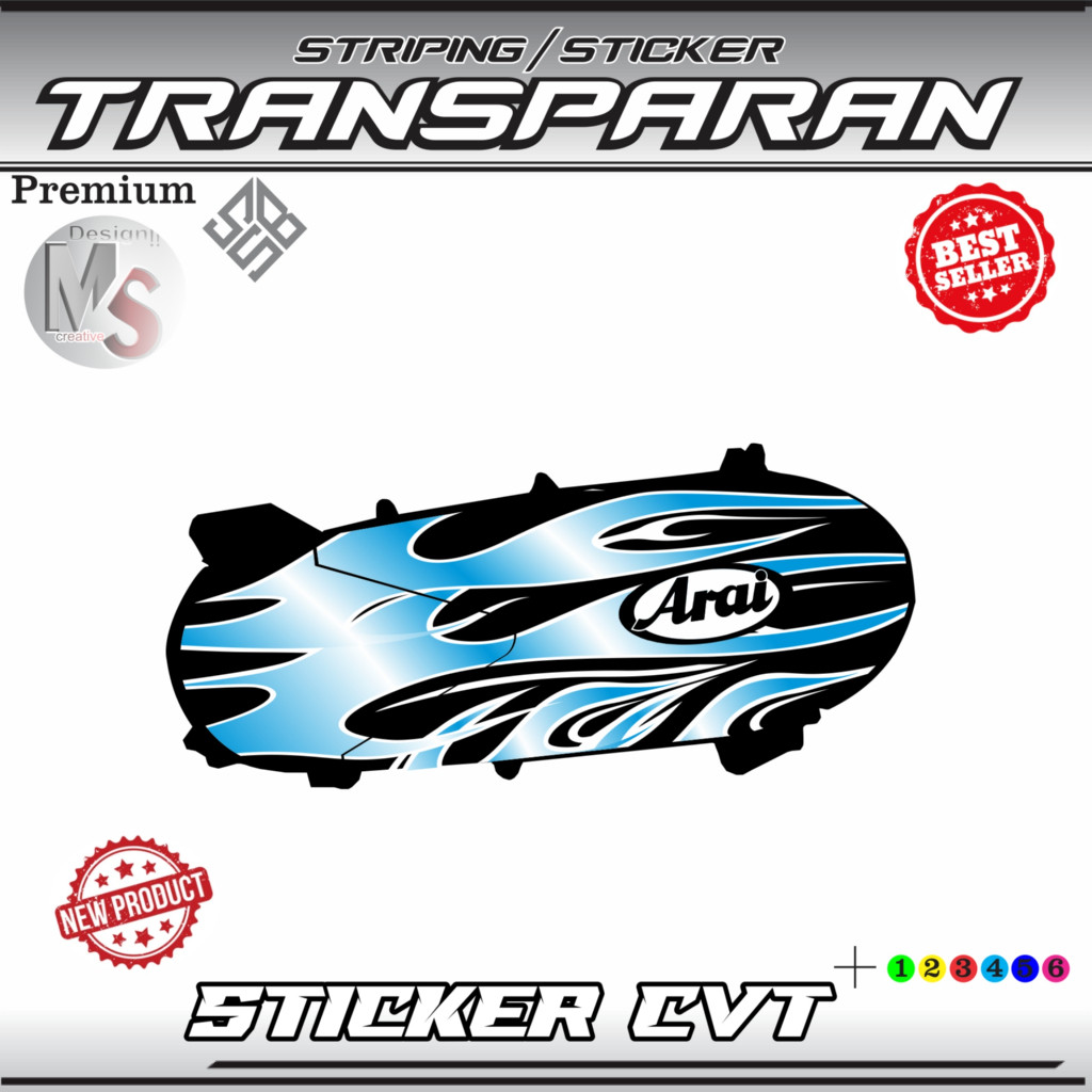 Jual STICKER CVT VARIO KZR LED OLD GEN 1/2 DESAIN ARAI 08 VARIASI ...