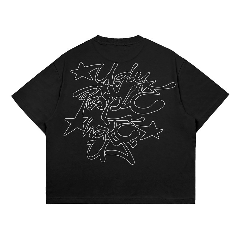 Jual 【COD】 Holephoria - T-shirt Boxy Distorted Black | Shopee Indonesia