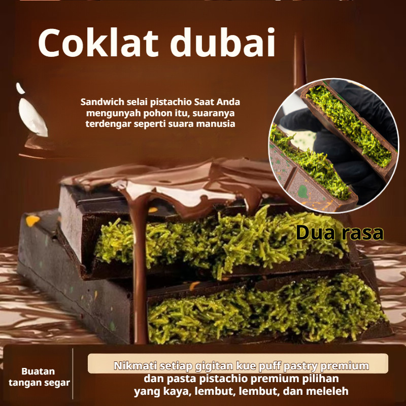 Jual ⚡ Kirim cepat dalam 24 jam⚡[Beli 1 gratis 1/ Asli ]Dubai Pistachio Kunafa Chocolate- Almond ...