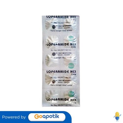 Jual Loperamide Hcl First Medipharma 2 Mg Strip 10 Tablet | Shopee ...