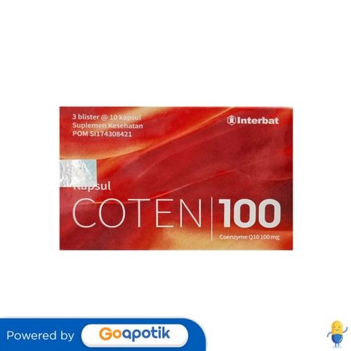 Jual Coten 100 Box Isi 30 Kapsul | Shopee Indonesia