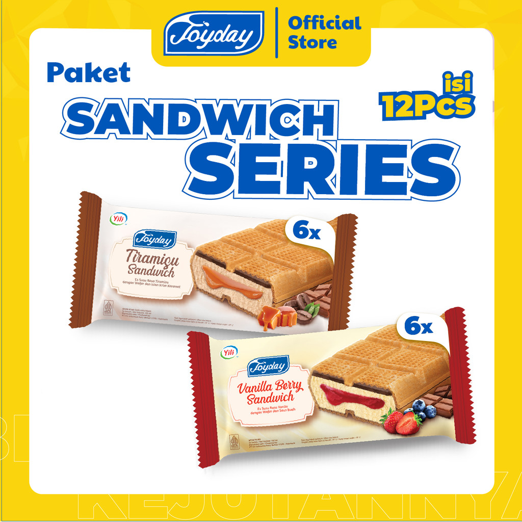 Jual Joyday Ice Cream PAKET SANDWICH SERIES - Isi 12 pcs Es Krim ...