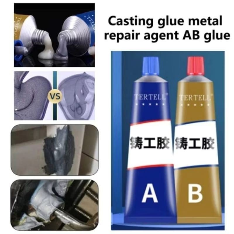 Jual AB lem kastor lem epoxy lem besi 20 gram lem super kuat lem baja ...