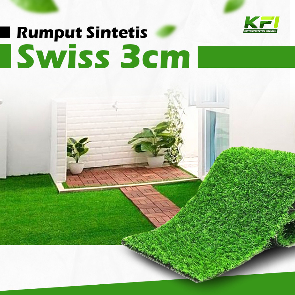 Jual Karpet Rumput Sintetis Taman 1m x 1m, Rumput Sintetis Swiss Indoor ...