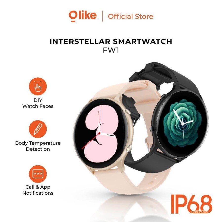 Jual OLIKE FW1 Smartwatch Interstellar Ip68 Waterproof Bluetooth 5.0 ...