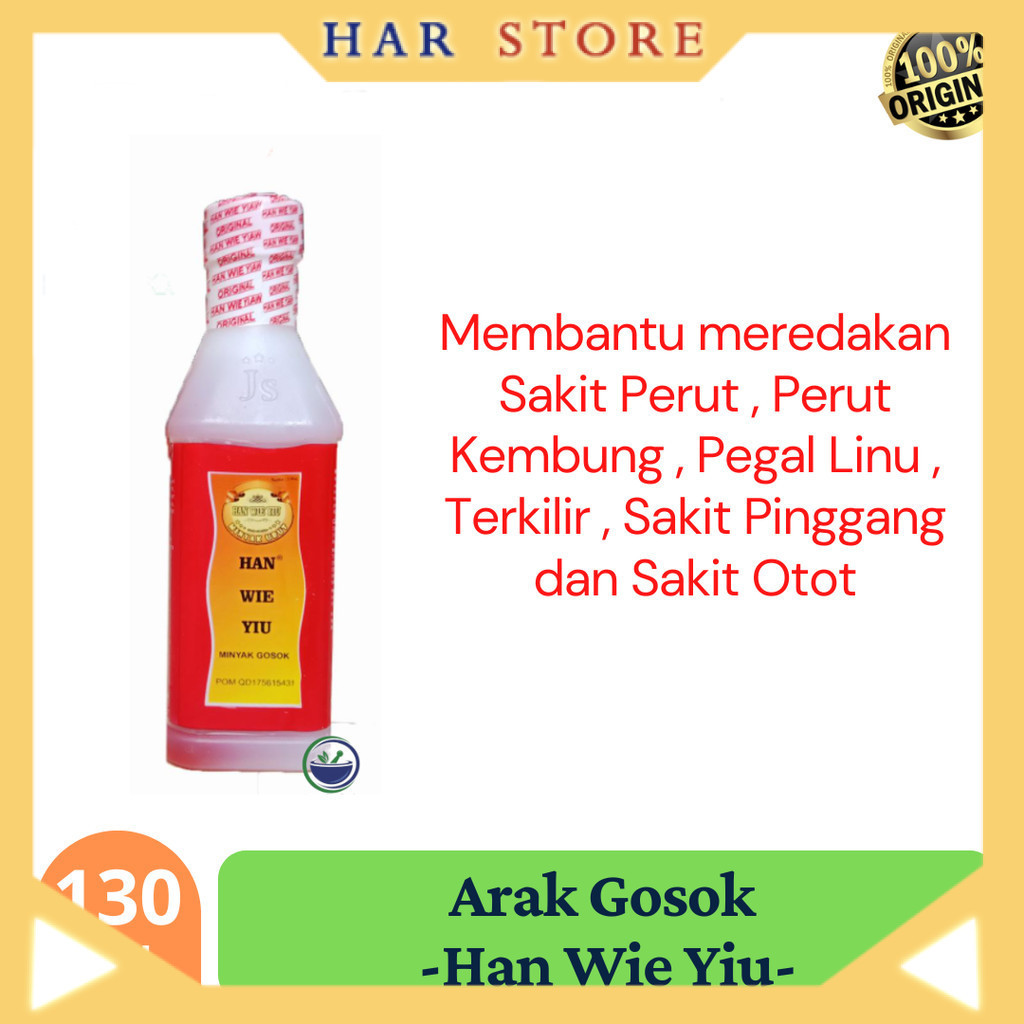Jual Minyak Gosok Han Wie Yiu / Arak Gosok Medan 130 Ml | Shopee Indonesia