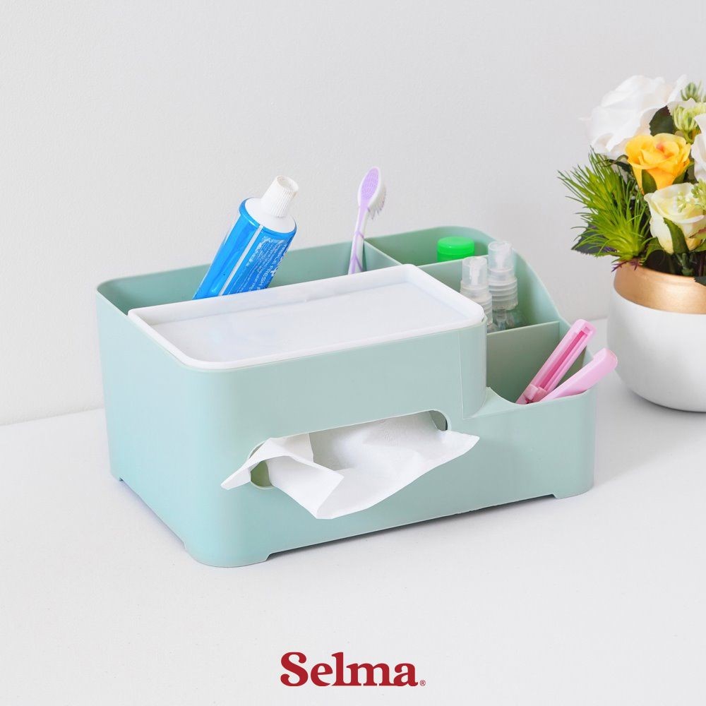 Jual Selma Kotak Organizer 25X18X11 cm - Hijau Storage Box Tempat Alat ...