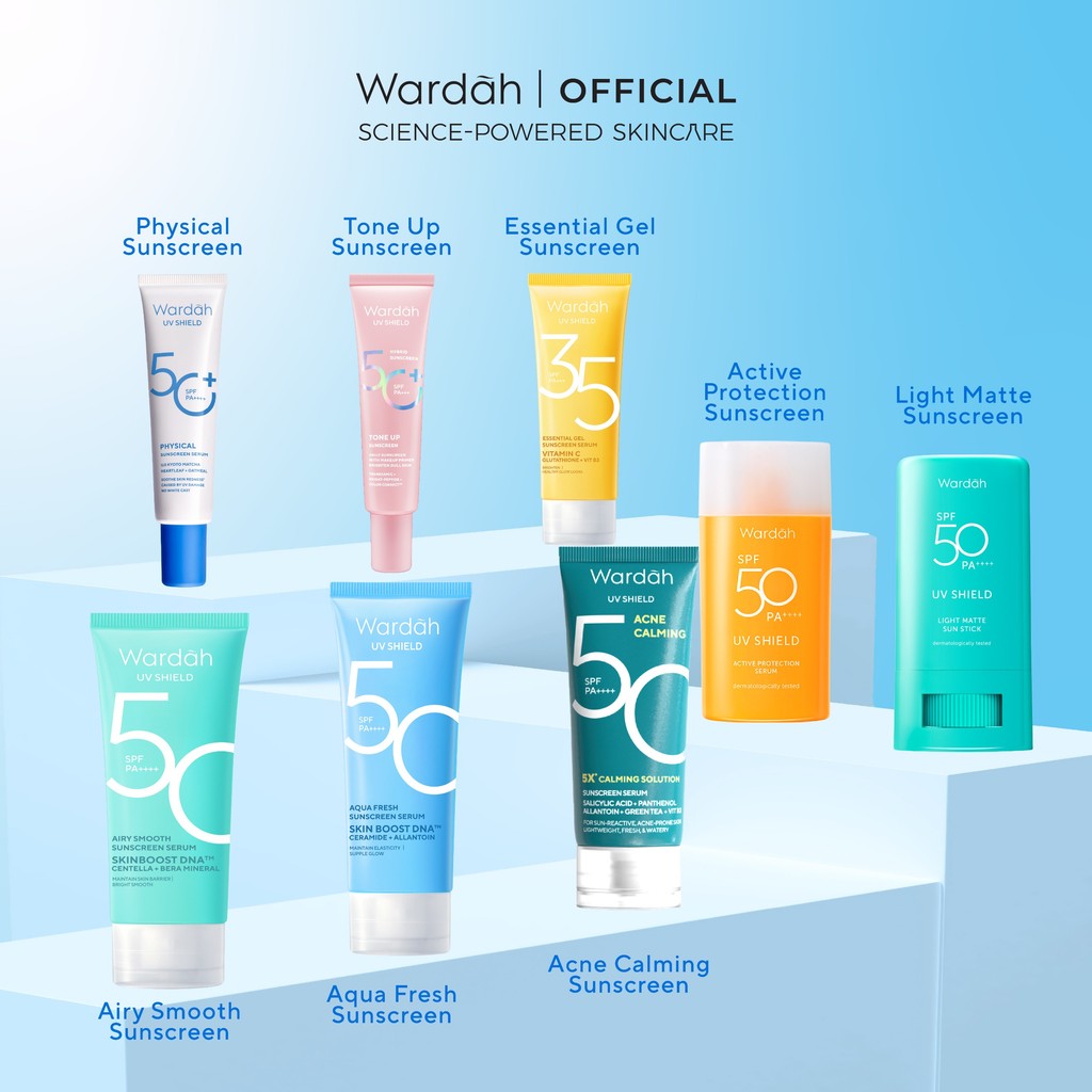 Jual WARDAH UV Shield Sunscreen All Series - SPF 35 SPF 50 - Skincare ...