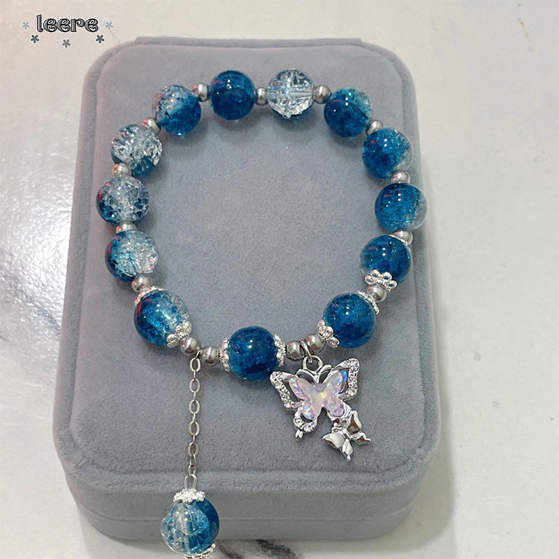 Jual COD Perhiasan Tangan Desain Niche untuk Wanita Gelang Kaca Kupu ...