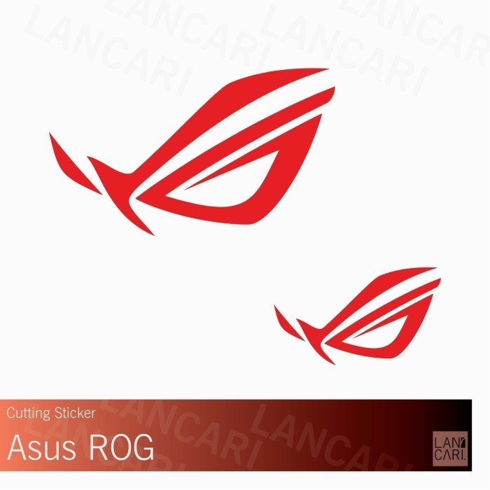 Jual Sticker Asus ROG Cutting Macbook Laptop Vinyl Cut Stiker ORACAL ...