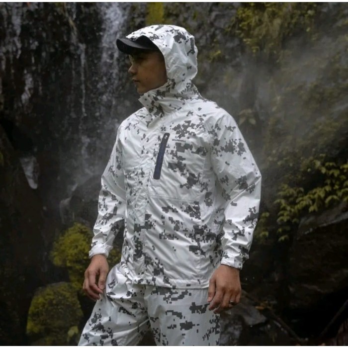 Jual Jas Hujan Raincoat Wild Original waterproof - PUTIH MOZAIK, L ...