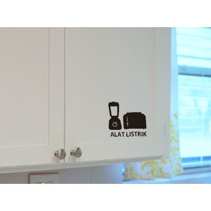 Jual [[XEGE]] PROMO Stiker Nama Cabinet Rak Kitchen Set Sticker Dapur ...