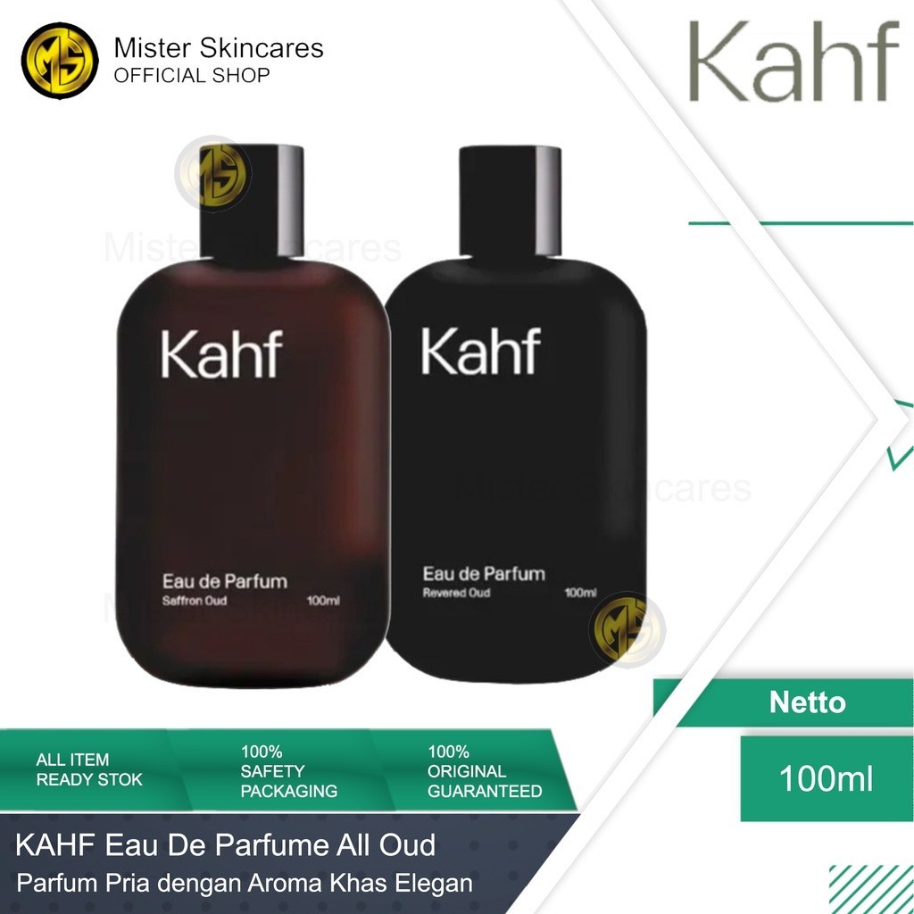 Jual KAHF Eau De Parfume EDP Saffron Oud & Revered Oud All Varian 100ml ...