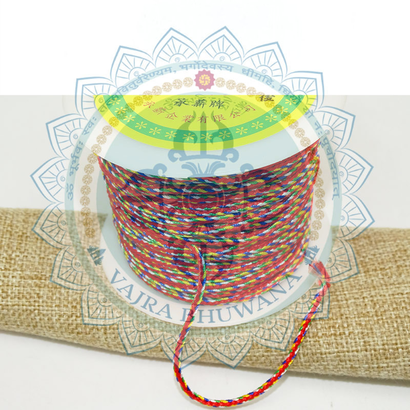 Jual Tali Tibet Lima Warna | Tali Pancawarna 1 Meter | Tali Kepang 5 ...